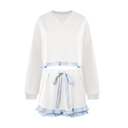 Imily Bela Set Damen Gr&ouml;&szlig;e 36 hellblau / wei&szlig;