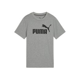 Puma Shirt 'ESS No. 1' boy size 140 mottled grey / Black