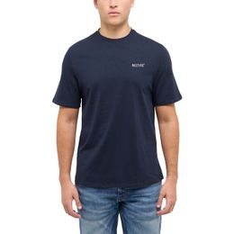 Mustang Herren Kurzarmshirt "Herren Style Austin", blau, Gr. XL, Jersey, 100% Baumwolle, Shirts
