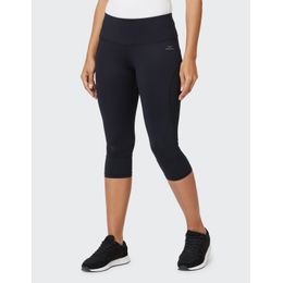 Venice Beach Damen Trainingstights "CAPRI TIGHTS NOMINA", schwarz, Gr. XS, unifarben, Jersey, Obermaterial: 91% Polyamid, 9% Elasthan, Hosen,