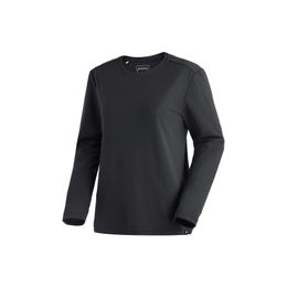 Maier Sports Damen Langarmshirt "MS FAV Long Tee W", schwarz, Gr. L, 100% Polyester, Shirts, atmungsaktives Damen Shirt langarm, Regular Fit
