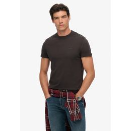 Superdry Herren Rundhalsshirt "ESSENTIAL LOGO EMB TEE", schwarz, Gr. XXL, bedruckt, Single Jersey, Obermaterial: 100% Baumwolle, Shirts, aus