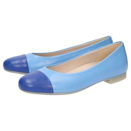 Sioux Damen Ballerina "Villanelle-702", Gr. 42, blau, Obermaterial: 100% Lammnappaleder LANA. 100% Gummi rubber., Schuhe