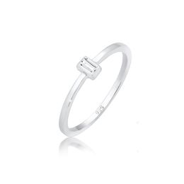 Elli Premium Damen Verlobungsring "Topas Wei&szlig; 925 Sterling Silber", 58mm, Silber 925 (Sterlingsilber), 1mm, silber, Silber 925 (Sterlingsilber),
