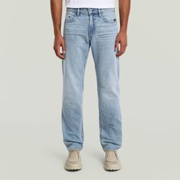 G-Star Raw G-STAR Herren Straight-Jeans "Mosa Straight", blau, Gr. 36, Denim/Jeans, Obermaterial: 99% Baumwolle, 1% Elasthan, Jeans, mit hellen N&auml;hten
