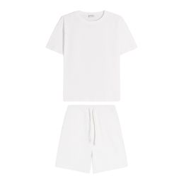 Bershka Jogginganzug Herren Gr&ouml;&szlig;e XL wei&szlig;