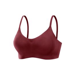 Damen Bralette-BH "BH ohne B&uuml;gel, Push-up-BH, Bralette", NUANCE BY LASCANA, Gr. XS, braun, Microtouch, Obermaterial: 82% Polyamid, 18% Elasthan,