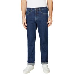 Pepe Jeans Herren Straight-Jeans "CASH", blau, Gr. 34, Denim/Jeans, Obermaterial: 99% Baumwolle, 1% Elasthan, Jeans, Regular Waist