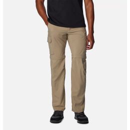 Columbia Herren Zip-off-Hose "Silver Ridge Utility Convertible Pant", beige, Gr. 32, Web, Obermaterial: 100% Polyester, Hosen, mit Zip-off-Funktion,