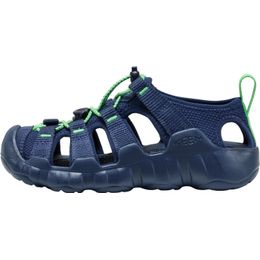 Keen Jungen Sandale "HYPERPORT H2", Gr. 35naval academy, vibrant gr&uuml;n, Synthetik, Schuhe, waschbar und schnell trocknend