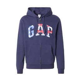 GAP Zip-Up Hoodie 'HERITAGE' male size L Blue / Navy / Red / White