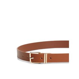 Tommy Hilfiger Damen Lederg&uuml;rtel "TH SQUARE"winter cognac, Gr. 90, Rindsleder, G&uuml;rtel