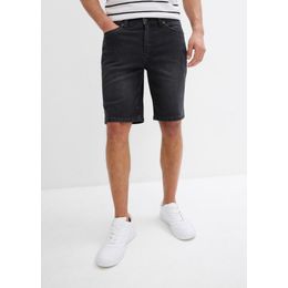 bonprix Herren Jeansbermudas, bunt, Gr. 48, Denim/Jeans, Obermaterial: 98% Baumwolle, 2% Elasthan, Jeans, mit Elasthan-Anteil, im Straight Fit, mit