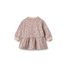 Wheat M&auml;dchen Shirtkleid "Wheat Sweat Dress L/S Zenia"rose dust flowers, Gr. 80, 95% Baumwolle (Bio), 5% Elasthan, Kleider