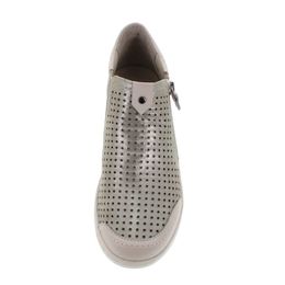 Reflexan Damen Stiefelette, Gr. 36sand, meliert, Glattleder, Veloursleder, Schuhe