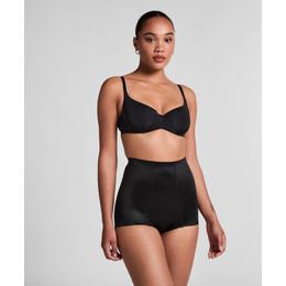 Hunkem&ouml;ller HUNKEM&Ouml;LLER Damen Slip "Sculpting scuba high waisted brief", Gr. M, schwarz, 76% Polyamid, 24% Elasthan, Unterhosen