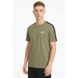 Puma Herren T-Shirt "ESS TAPE TEE", beige, Gr. XL, bedruckt, Jersey, Obermaterial: 100% Baumwolle, Shirts, sportlicher Stil, Kurzarm, aus Baumwolle