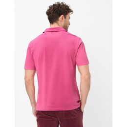 Brax Herren Poloshirt "Style PAZ"lila, Gr. L, 80% Baumwolle, 20% Leinen, Shirts