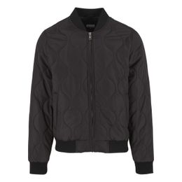Urban Classics Herren Bomberjacke "Urban Classics Onion Quilted Bomber", schwarz, Gr. M, mehrfarbig, 100% Polyester, Jacken
