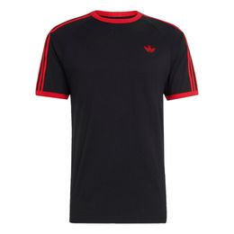 adidas originals T-Shirt '3-Stripes' Herren Gr&ouml;&szlig;e L rot / schwarz