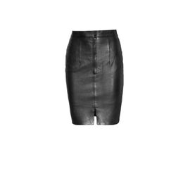 Bugatti Damen Bleistiftrock "Bugatti Lederrock", schwarz, Gr. 36, uni, Obermaterial: 100% Lammleder LEL., R&ouml;cke, aus hochwertigem Echtleder