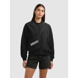 Khujo Damen Blouson "FACEE WITH BAG", schwarz, Gr. XL, unifarben, Web, 100% Nylon, Jacken