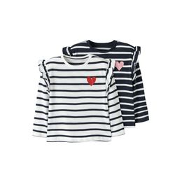 name it Shirt girl size 116 Dark blue / Rose / Carmine red / White