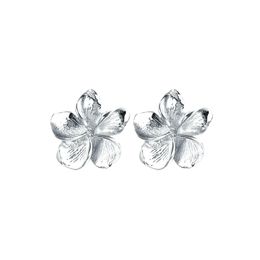 Elli Ohrringe 'Frangipani Bl&uuml;te' Damen Gr&ouml;&szlig;e One Size silber
