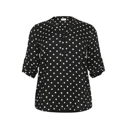 Kaffe Curve Bluse Damen Gr&ouml;&szlig;e 5XL schwarz / wei&szlig;