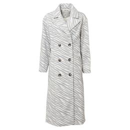 River Island Between-Seasons Coat female size XS Light grey / White