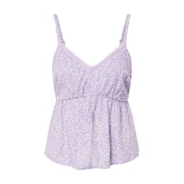Hollister Top Damen Gr&ouml;&szlig;e S lila / helllila / wei&szlig;