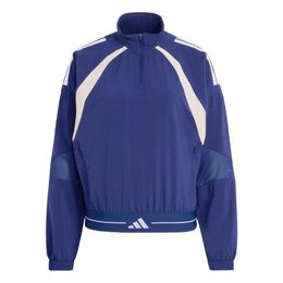 adidas Performance Sportjacke 'Hyperglam' Damen Gr&ouml;&szlig;e M dunkelblau / wei&szlig; / naturwei&szlig;