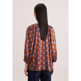 Seidensticker Damen Klassische Blusecurry, Gr. 42, gemustert, 100% Viskose, Blusen, Tunika Druck