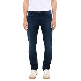 Mustang Herren Slim-fit-Jeans "Vegas", blau, Gr. 36, unifarben, Denim/Jeans, Obermaterial: 92% Baumwolle, 6% Polyester, 2% Elasthan, Jeans, im
