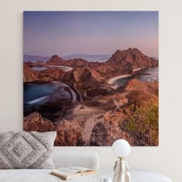 Bilderwelten Akustikbild Sonnenaufgang im Komodo Nationalpark Indonesien