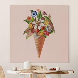 Bilderwelten Akustikbild Tropisches Eisbouquet