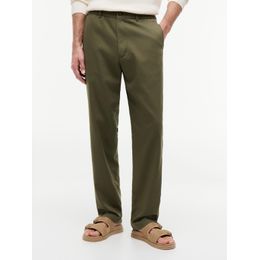Tommy Hilfiger Herren Chinohose "DOVER 3/4 ELASTICATED TENCEL", gr&uuml;n, Gr. 32, Web, Obermaterial: 65% Lyocell, 35% Baumwolle, Hosen, Regular Fit