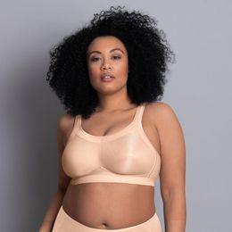 Anita active Damen Sport-BH "Momentum", Gr. 75, braun, Microtouch, Obermaterial: 70% Polyester, 15% Elasthan, 15% Polyamid, Glanzfaden, clean,