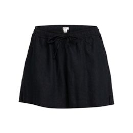 Roxy Damen Bermudas "Lekeitio Break", schwarz, Gr. M, Obermaterial:55% Leinen, 45% Viskose., Hosen