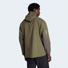 adidas terrex Herren Outdoorjacke "MT 2L RAIN J", gr&uuml;n, Gr. XXXL, Obermaterial: 100% Polyester, Jacken