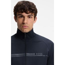 BOSS Herren Sweatjacke "Authentic", Gr. XLdunkelblau 404, Sweatware, Obermaterial: 100% Baumwolle, Sweatjacken, mit Streifen und Logo, regular fit