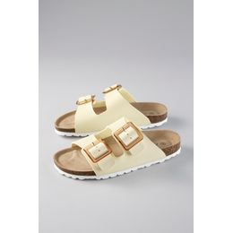 ANISTON SHOES Damen Pantolette, Gr. 38, beige, Lederimitat, Schuhe, Sommerschuh, Hausschuh, Strandschuh - NEUE KOLLEKTION