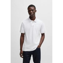 BOSS Orange Herren Poloshirt "Passenger Regular Fit", wei&szlig;, Gr. M, unifarben, Jersey, Obermaterial: 95% Baumwolle, 5% Elasthan, Shirts, Classic