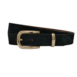 AnnaMatoni Damen Lederg&uuml;rtel "AnnaMatoni Damen Lederg&uuml;rtel in hochwertigem Velour Leder 3cm", schwarz, Gr. 105, 100% Leder, G&uuml;rtel