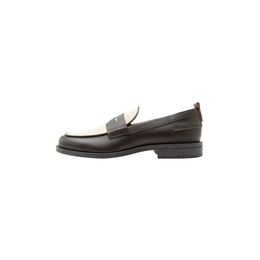 Hugo Slipper 'Varian' Herren Gr&ouml;&szlig;e 44 creme / kastanienbraun
