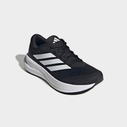 Damen Laufschuh "RUNFALCON 6 WIDE", adidas Performance, Gr. 43, schwarz-wei&szlig;, Synthetik, Textil, Schuhe, f&uuml;r breitere F&uuml;&szlig;e