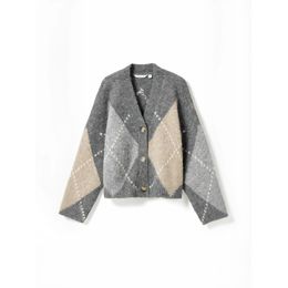 Noella Cardigan ' N-Laiana ' Damen Gr&ouml;&szlig;e S/M grau