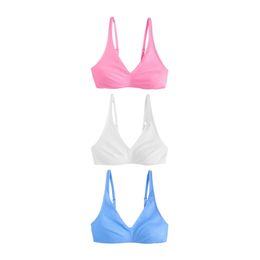 next BH 'Ultimate Comfort' Damen Gr&ouml;&szlig;e 75 himmelblau / hellpink / wei&szlig;