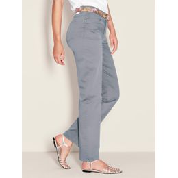 Brax - Feminine Fit Hose Modell Nicola, grau, Gr. 38 / S - Baumwolle