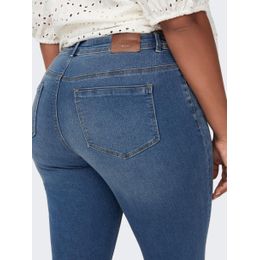 Only CARMAKOMA Damen Skinny-fit-Jeans "CARSALLY REG SK DNM BJ114-3 NOOS", blau, Gr. 50, unifarben, Denim/Jeans, Obermaterial: 64% Baumwolle, 31%